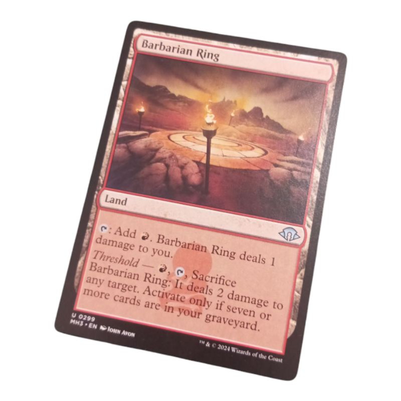 MTG Card BARBARIAN RING Magic the Gathering Trading Card Game Land ...