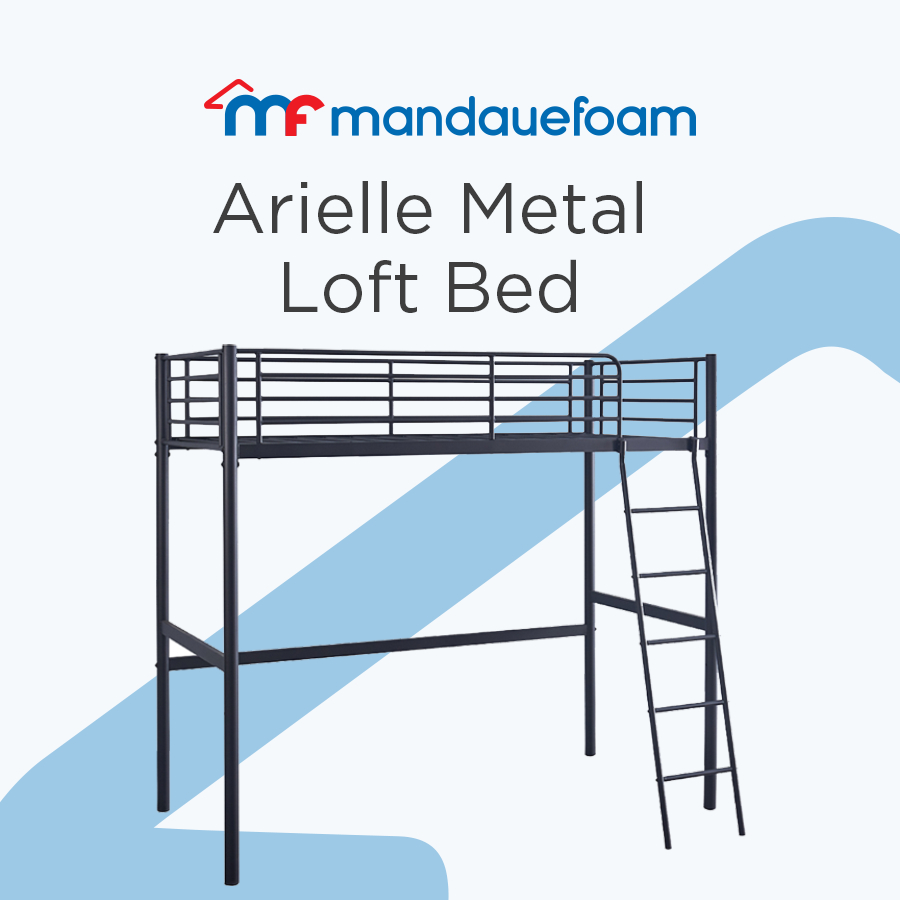 Mandaue Foam Ariella Metal Loft Bed | Shopee Philippines