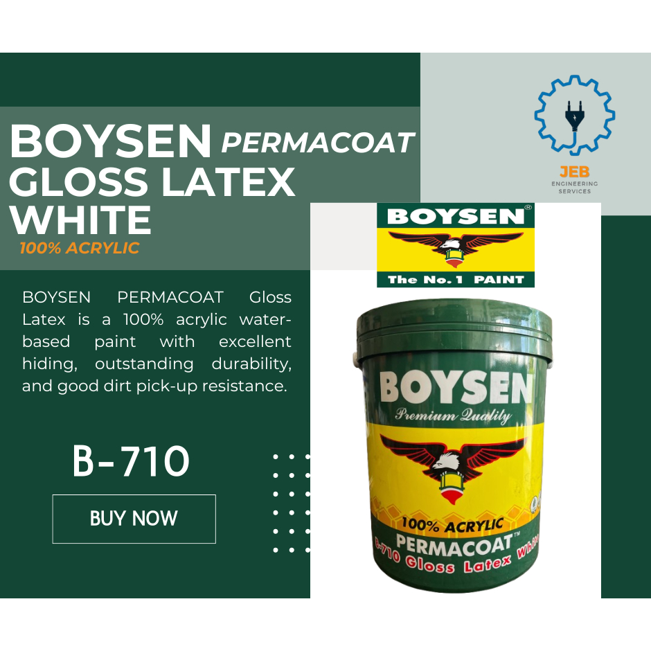 BOYSEN PERMACOAT B-710 GLOSS LATEX 4L | Shopee Philippines