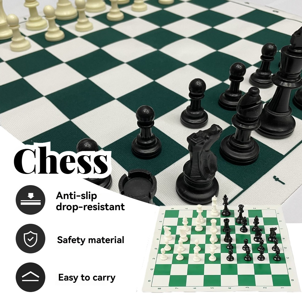 Chess Board Tournament Size Game Foldable Outdoor Parent-child ...