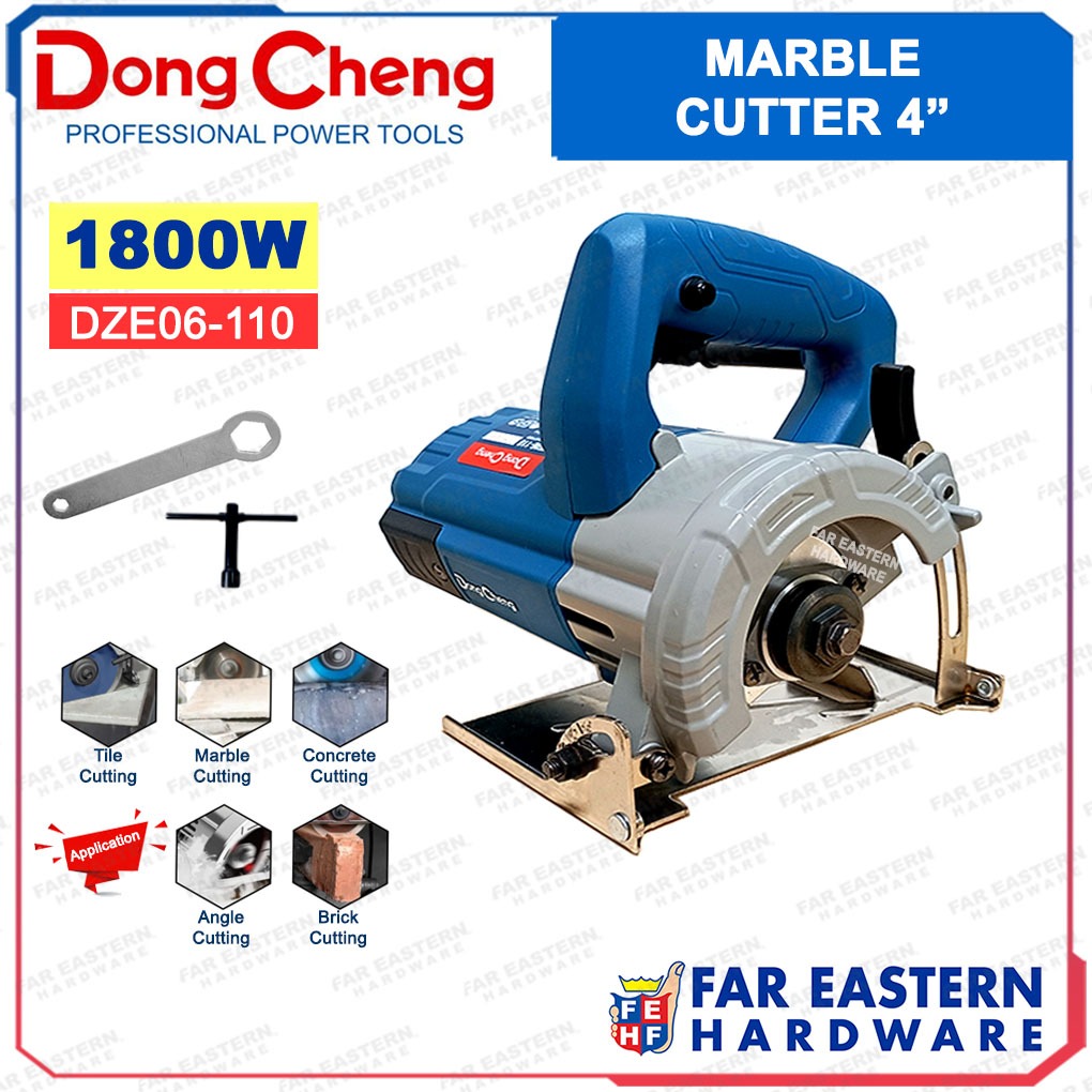 DONG CHENG Marble Tile Cutter 4" 1800W DZE06-110 | Shopee Philippines