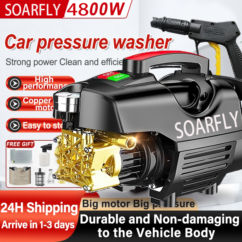 SOARFLY 4800W High Quality Portable Car Washer Automatic High Pressure washers Cleaning Machine ...