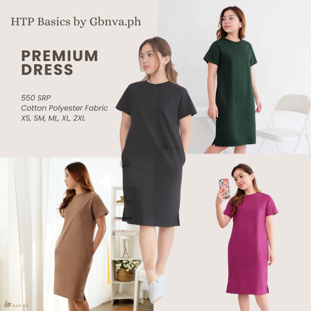 HTP BASICS PREMIUM DRESS (XS-2XL) GBNVA.PH | Shopee Philippines