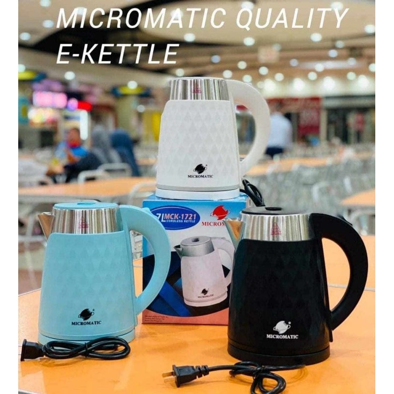 Micromatic Electric Kettle MCK 1721 | Shopee Philippines