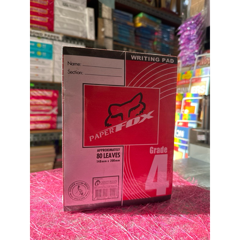 Paperfox Grade 4 writing Pad | Shopee Philippines