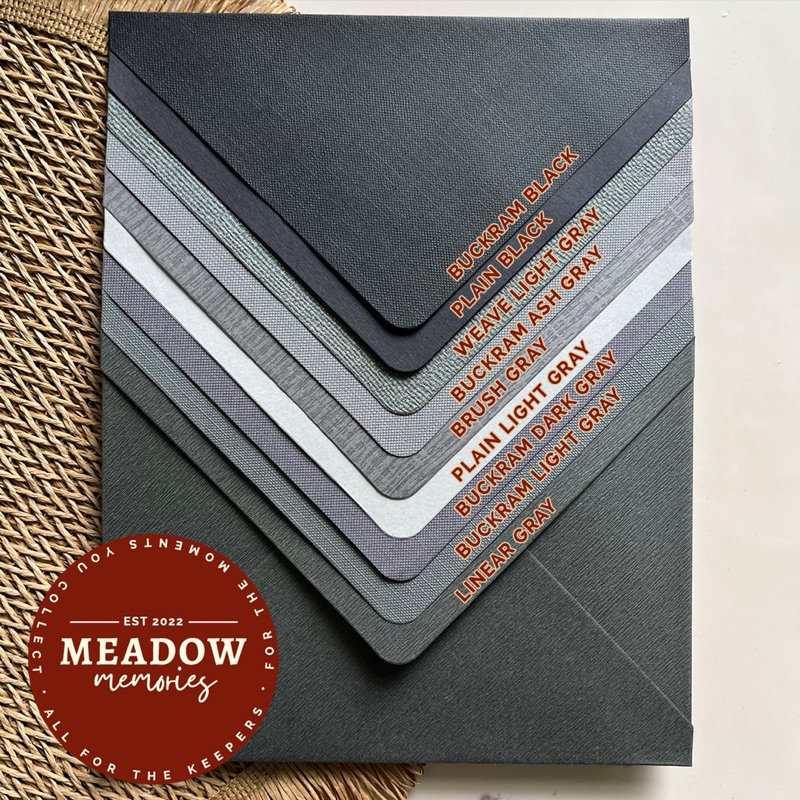 5R Premium Envelopes for Wedding Invitations Black and Gray Shades ...