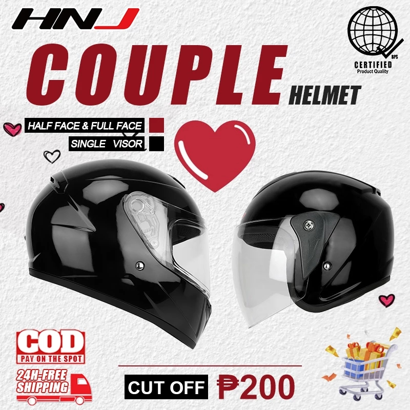 HNJ motorcycle helmet couple helmet buy 1 take 1 for couples full face ...