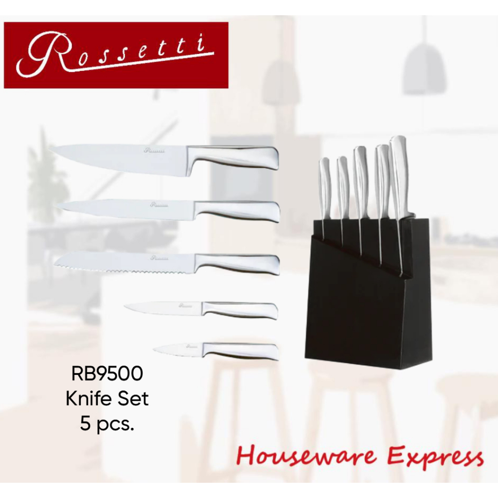 Rossetti RB9500 5-pc Knife Set RB-9500 (Houseware Express) | Shopee ...