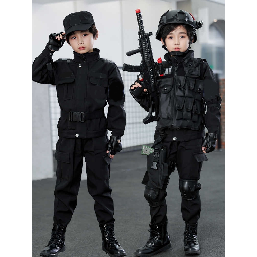 Children's police SWAT costume military police role play professional ...