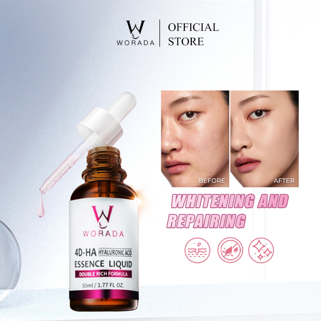 WORADA 4D-HA Hyaluronic Acid Face Serum - Intense Hydration, Smooth ...