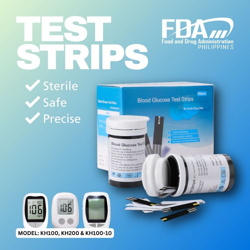 Glucose Test Strips Blood Glucometer Test Strips KH100, KH200, KH100-10 ...