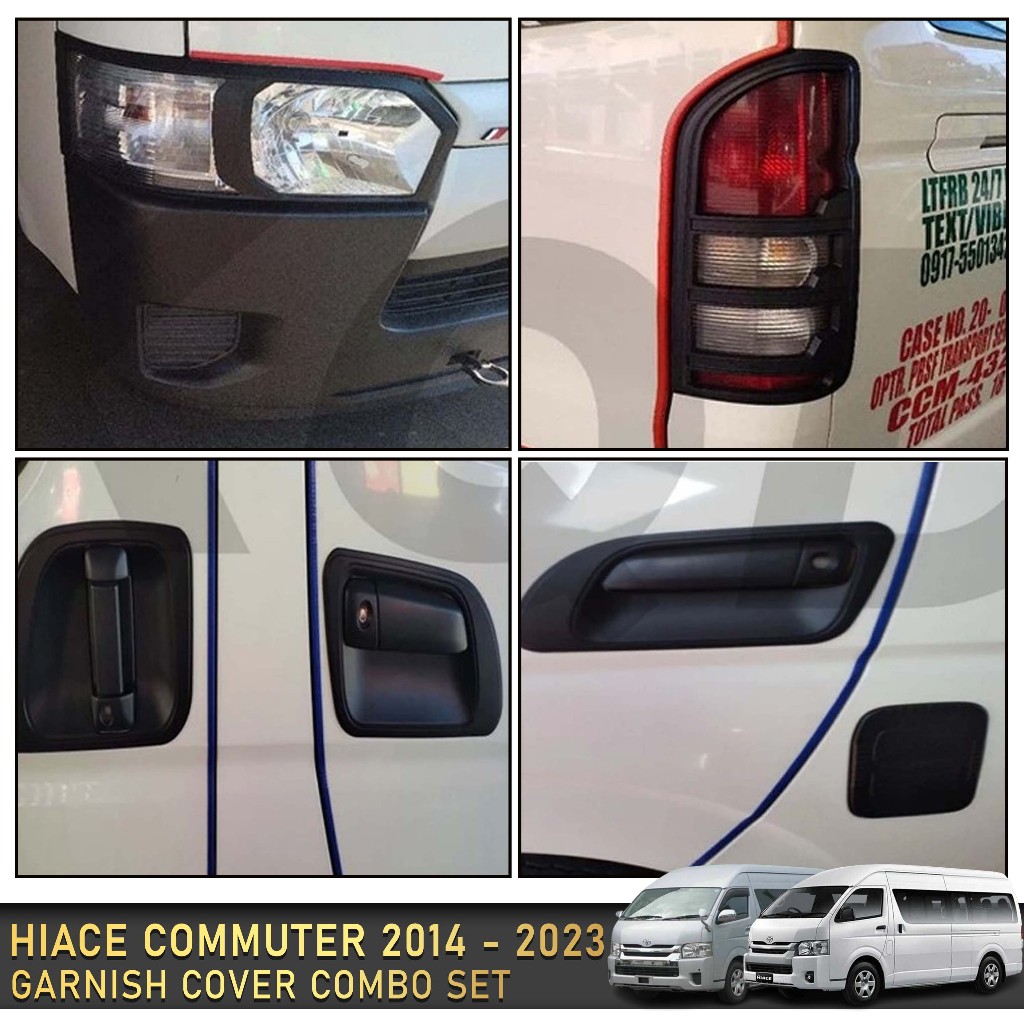 TOYOTA HIACE COMMUTER 2014 - 2023 GARNISH COVER COMBO SET KQD | Shopee ...