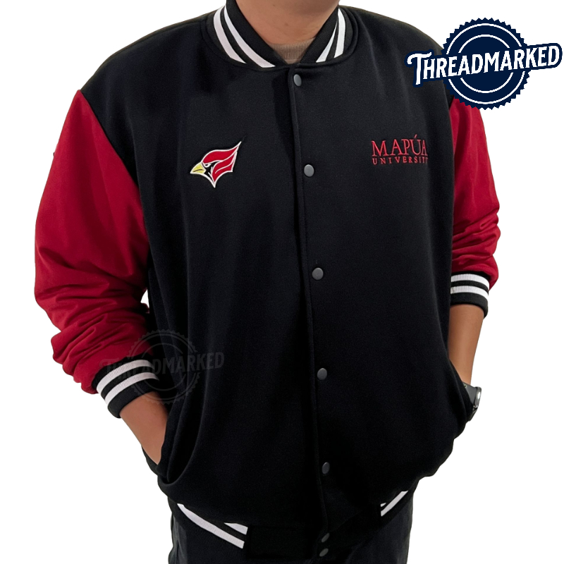 MAPUA Cardinals Varsity Jacket - Black/Red | THREADMARKED | Shopee ...
