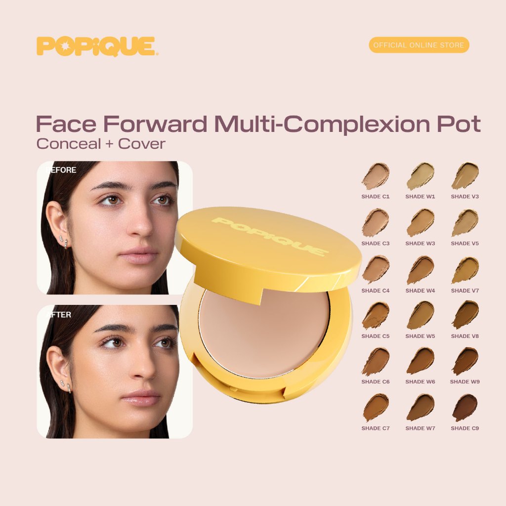 Popique Face Forward Multi-Complexion Pot [Conceal + Cover] | Shopee ...