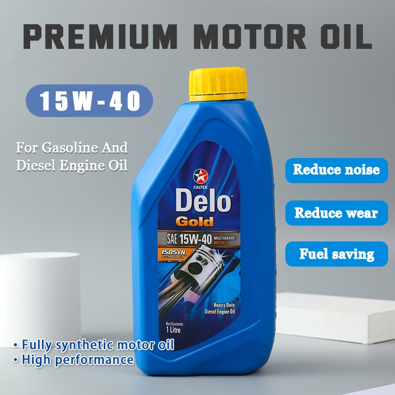 Engine Oil Heavy Duty Diesel Engine Oil Delo Gold 15W-40 1L for Car and Motorcycle Multigrade ...