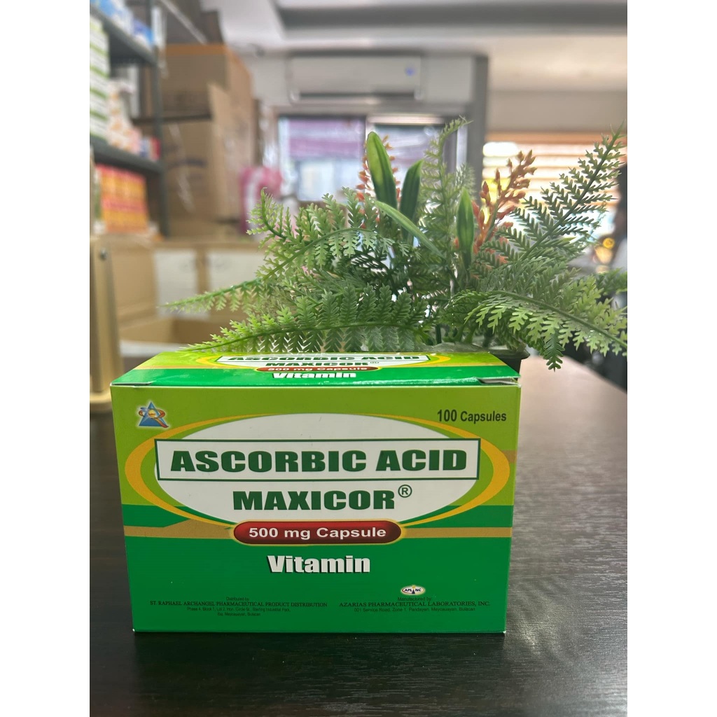 ASCORBIC ACID MAXICOR 500MG CAPSULE 100'S | Shopee Philippines