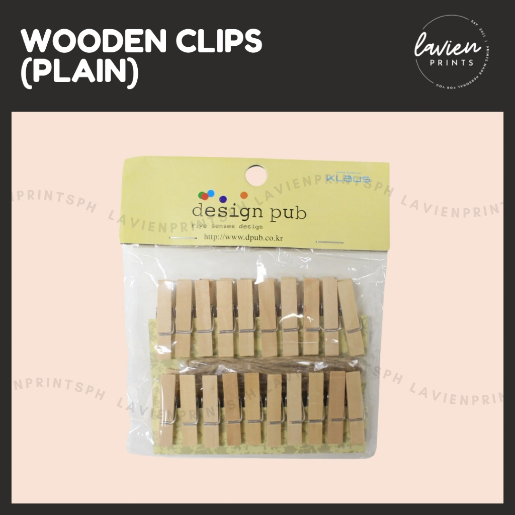 wooden clips (plain) | Shopee Philippines