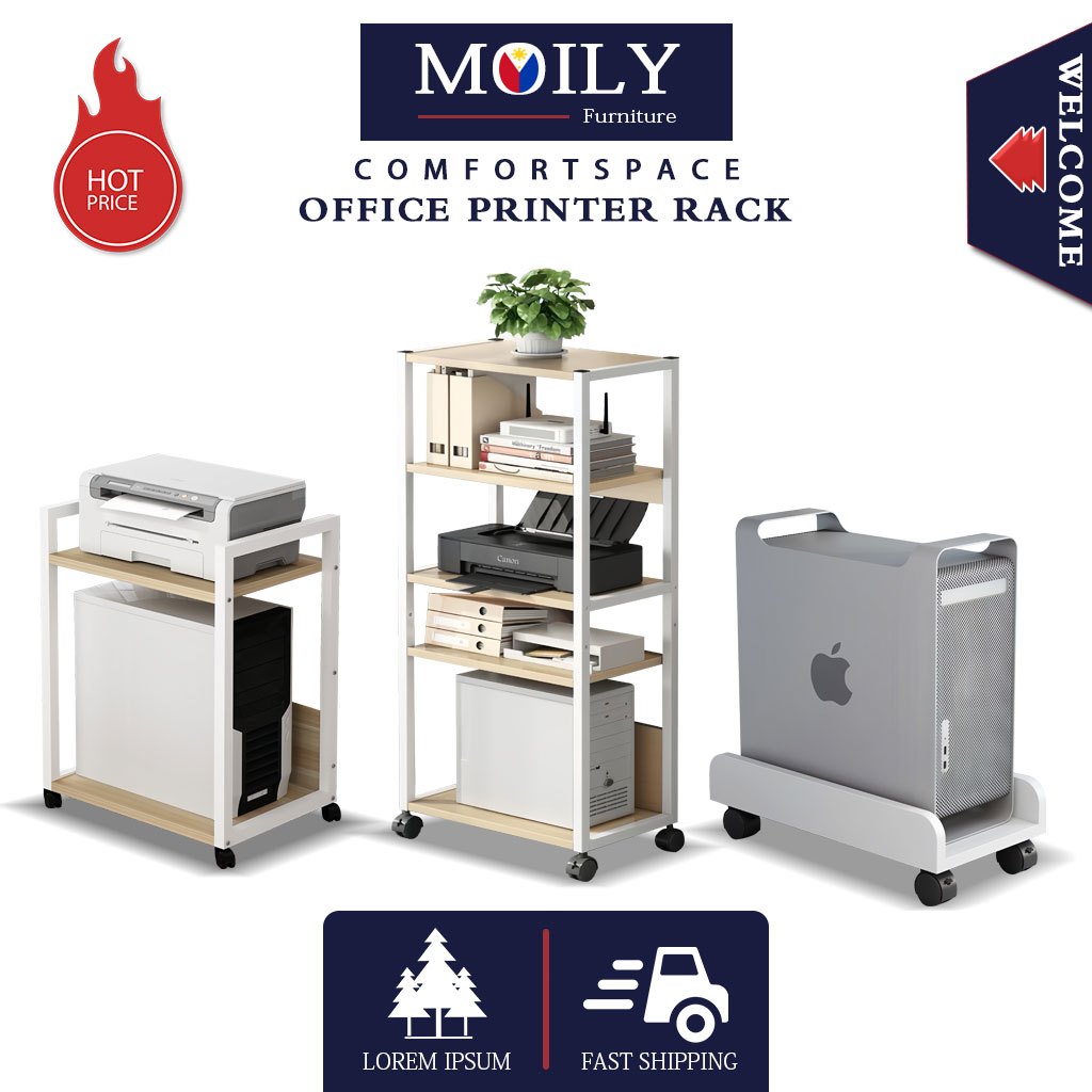 Universal wheel movable printer bracket, copier floor standing storage ...