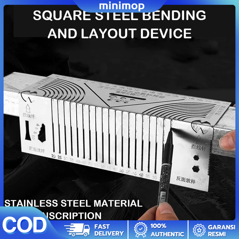 20-65mm Multifunctional Metal Ruler for Square Tube Rounded Corners and ...