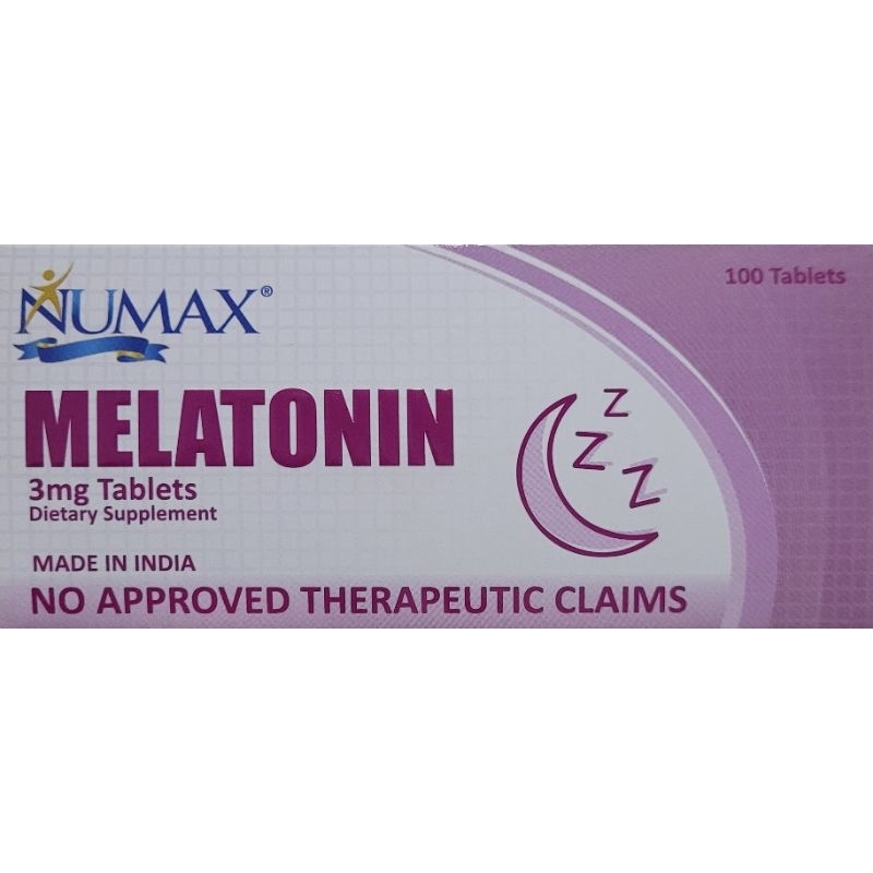 Numax Melatonin 3mg tablets 100's | Shopee Philippines
