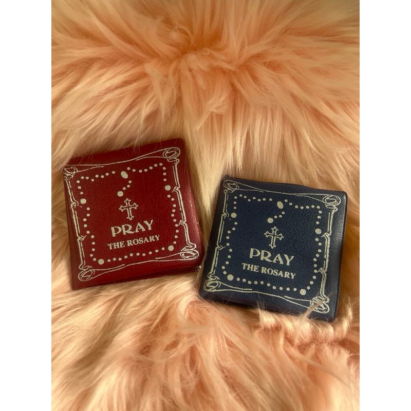 ROSARY GUIDE with Cover and wood Rosary(English), 3 x 3 inches | Shopee ...