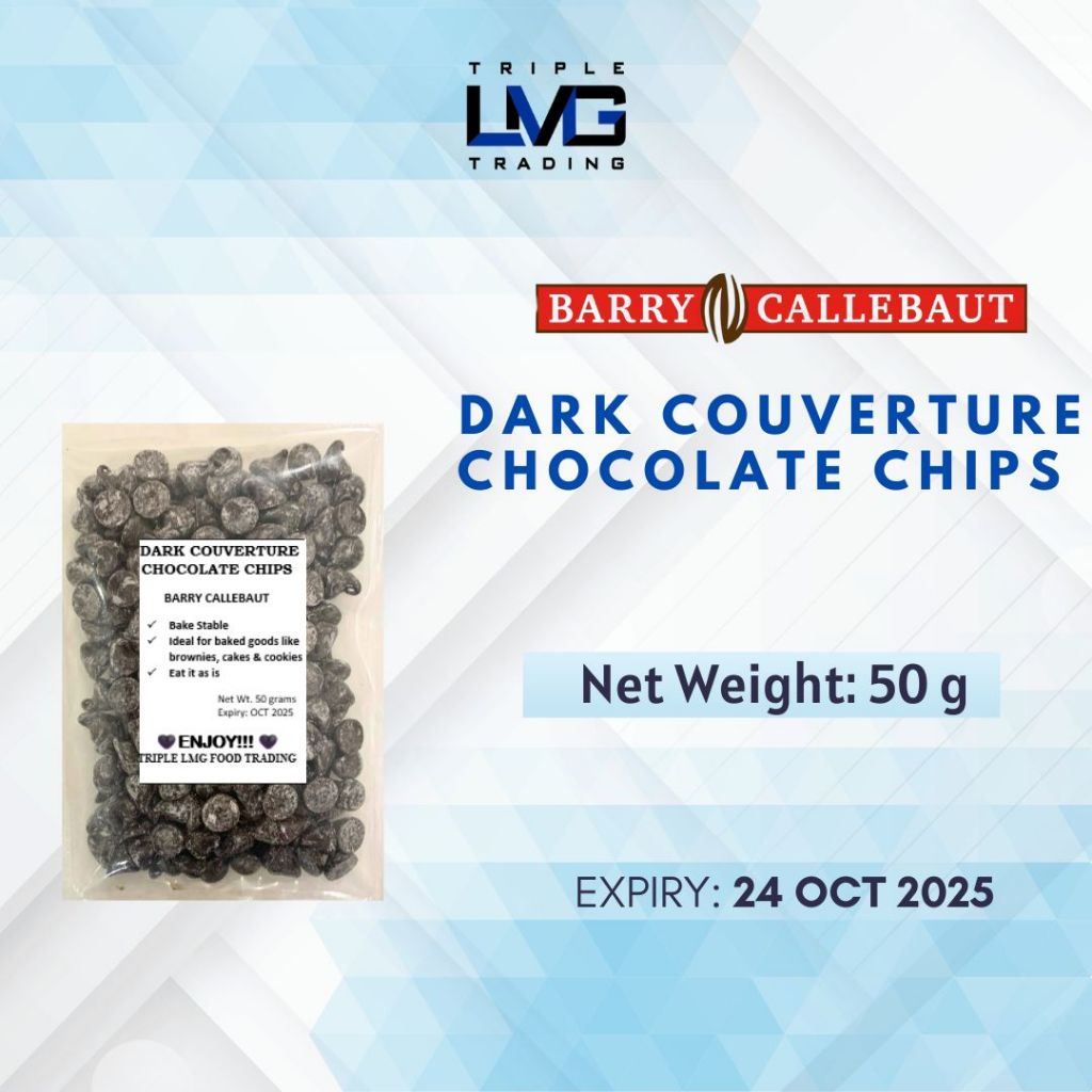 Dark Couverture Chocolate Chips 50g | Shopee Philippines