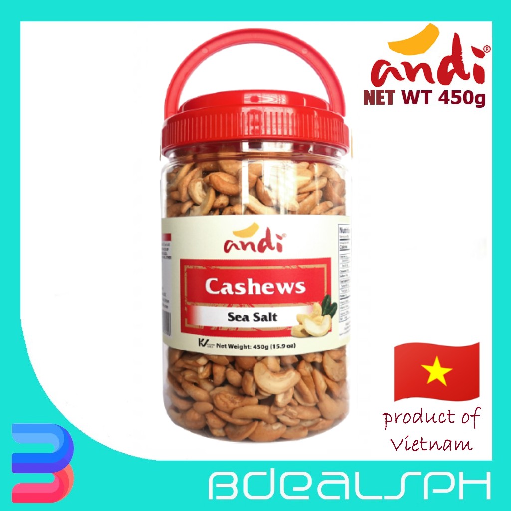 Andi Sea Salt Cashews 450g | Shopee Philippines