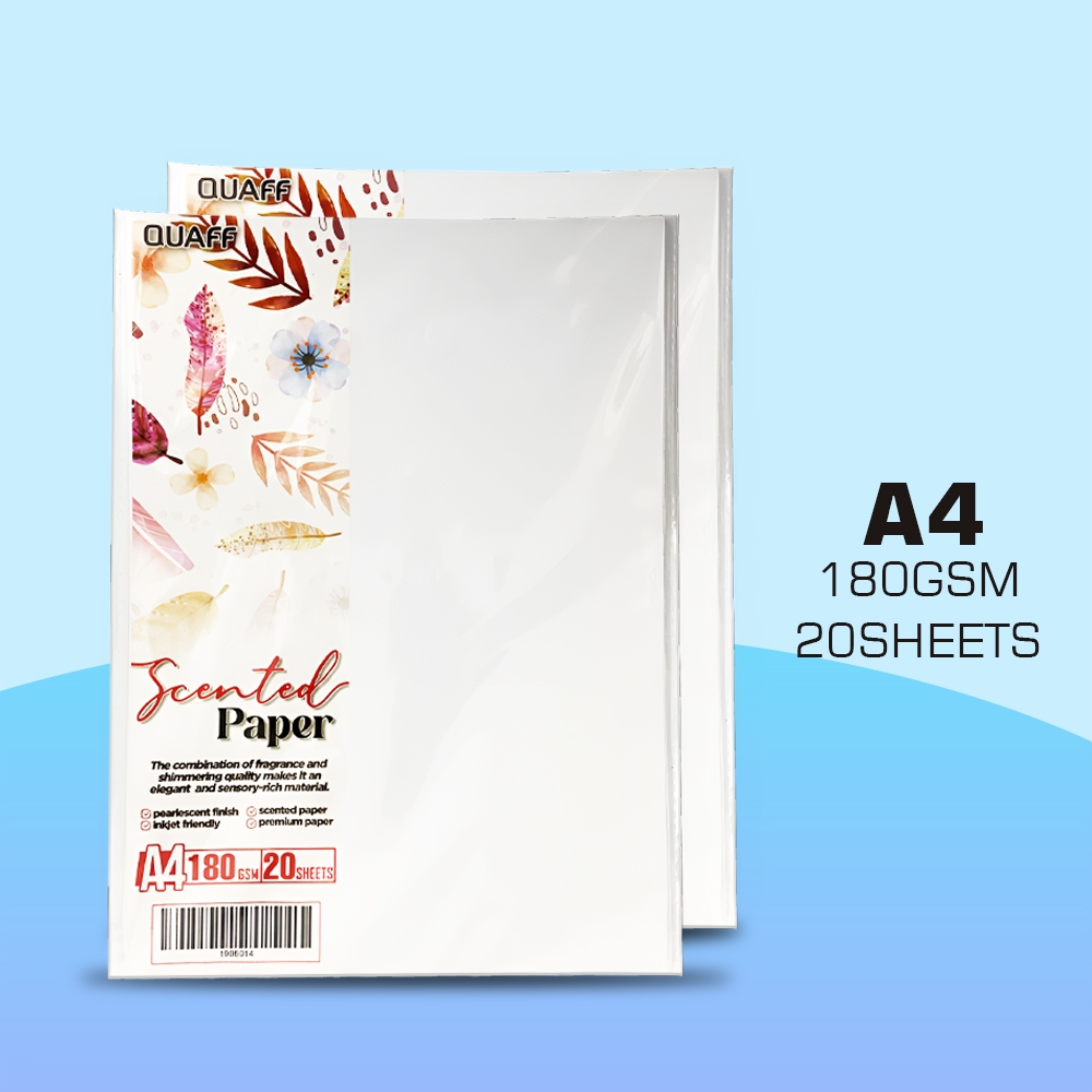 QUAFF Scented Paper 180Gsm A4 White (20sheets/pack) | Shopee Philippines