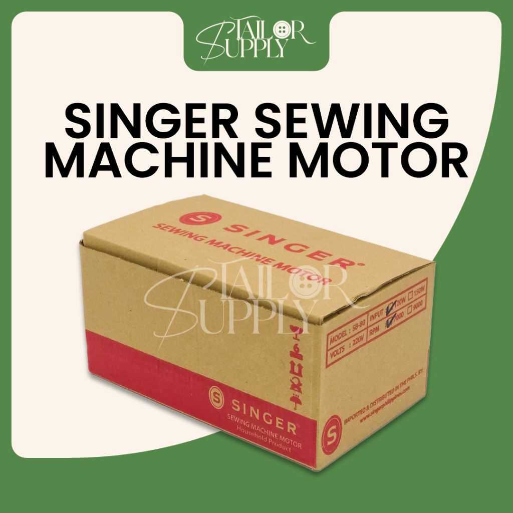 SINGER 220V Sewing Machine Motor with Foot Pedal - 120W High Speed ...