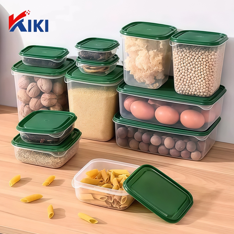 17Pcs Set (Green) Refrigerator Food Keeper Kitchen Container Food ...