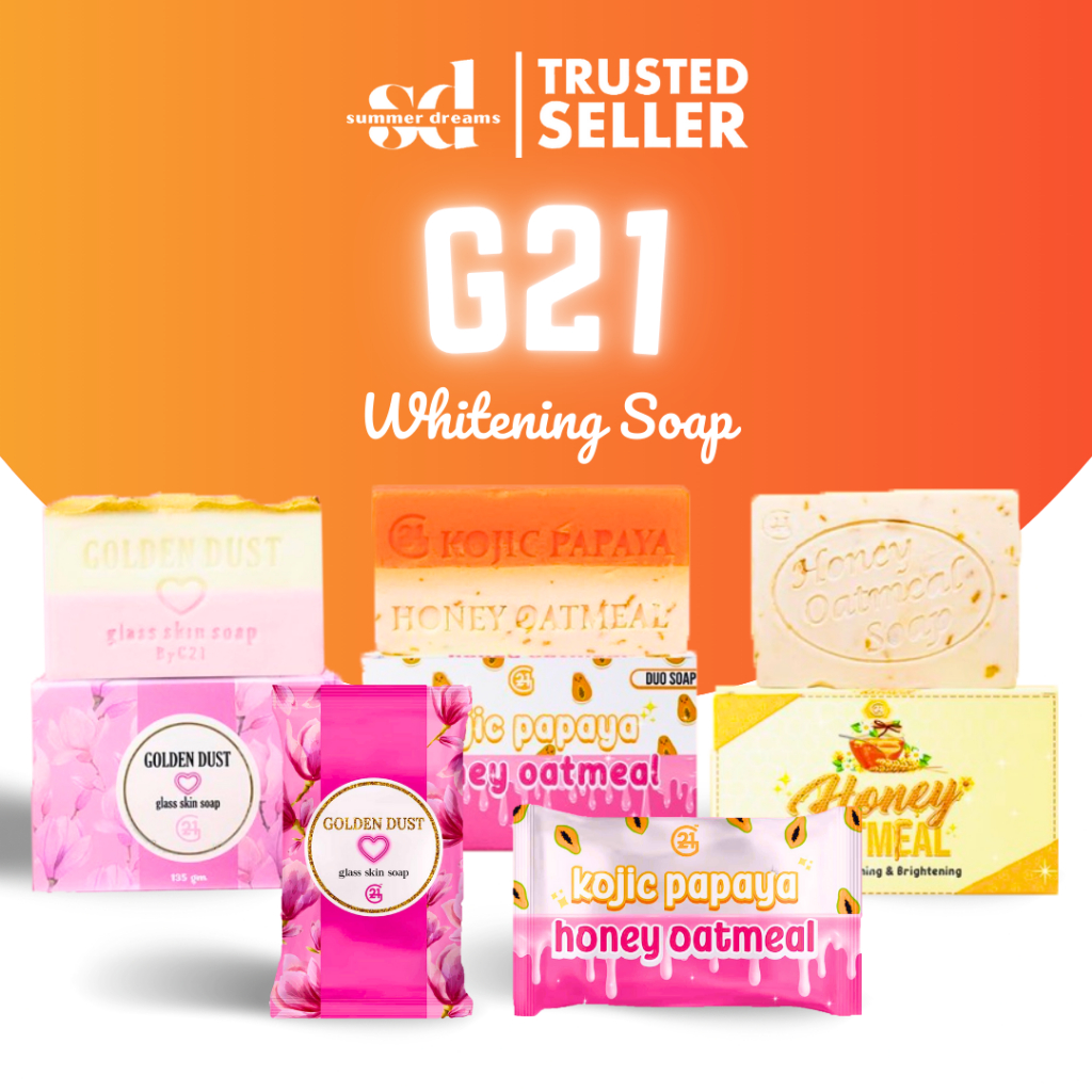 G21 Kojic Papaya Honey Oatmeal DUO Soap Golden Dust Kojic Soap ...