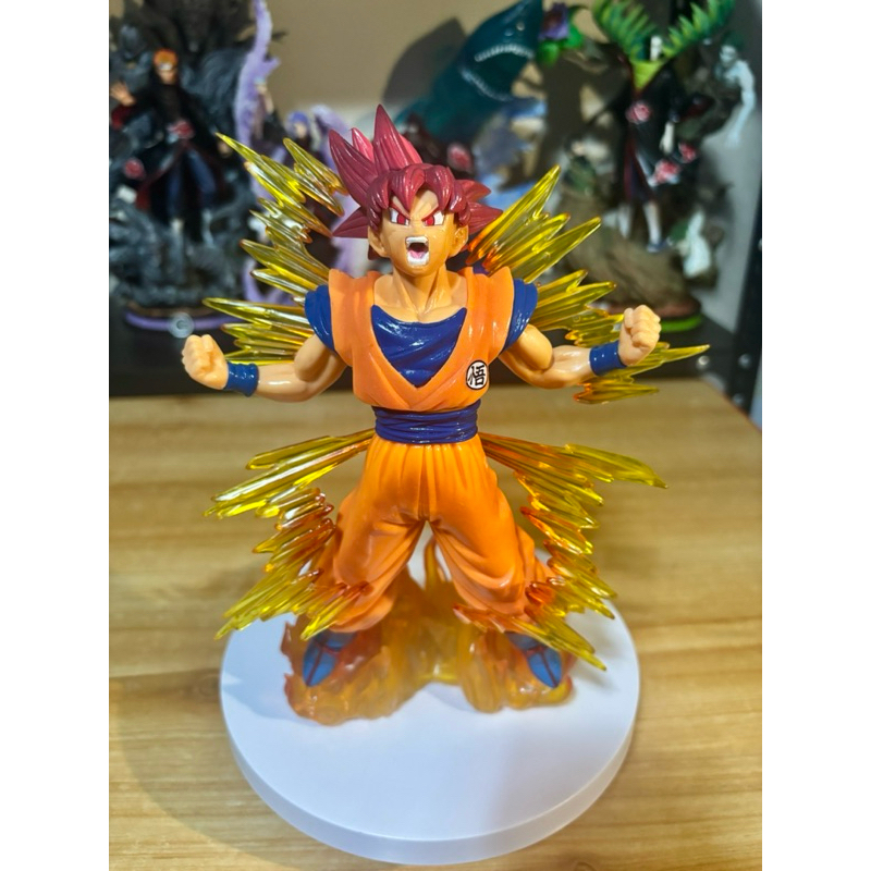 Son goku red hair super saiyan, 24cm tall, plastic sealed | Shopee ...