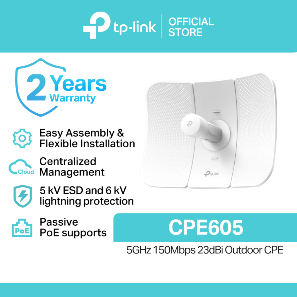TP-Link | CPE605 | P2P | CPE | Outdoor | Wi-Fi | Outdoor | Access Point ...