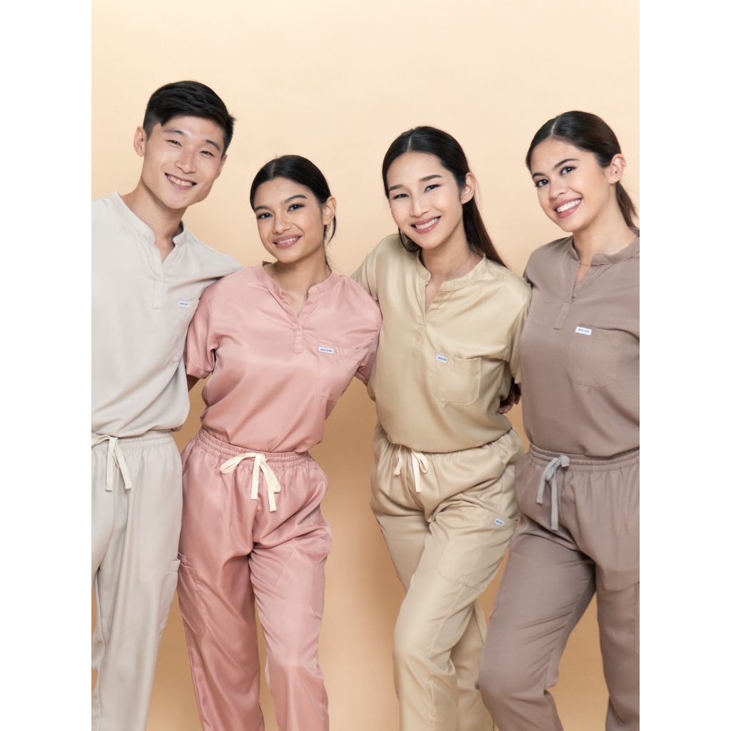 NEW Mandarin Collar Premium Twill Scrubsuit Set | Snicosh | Shopee ...