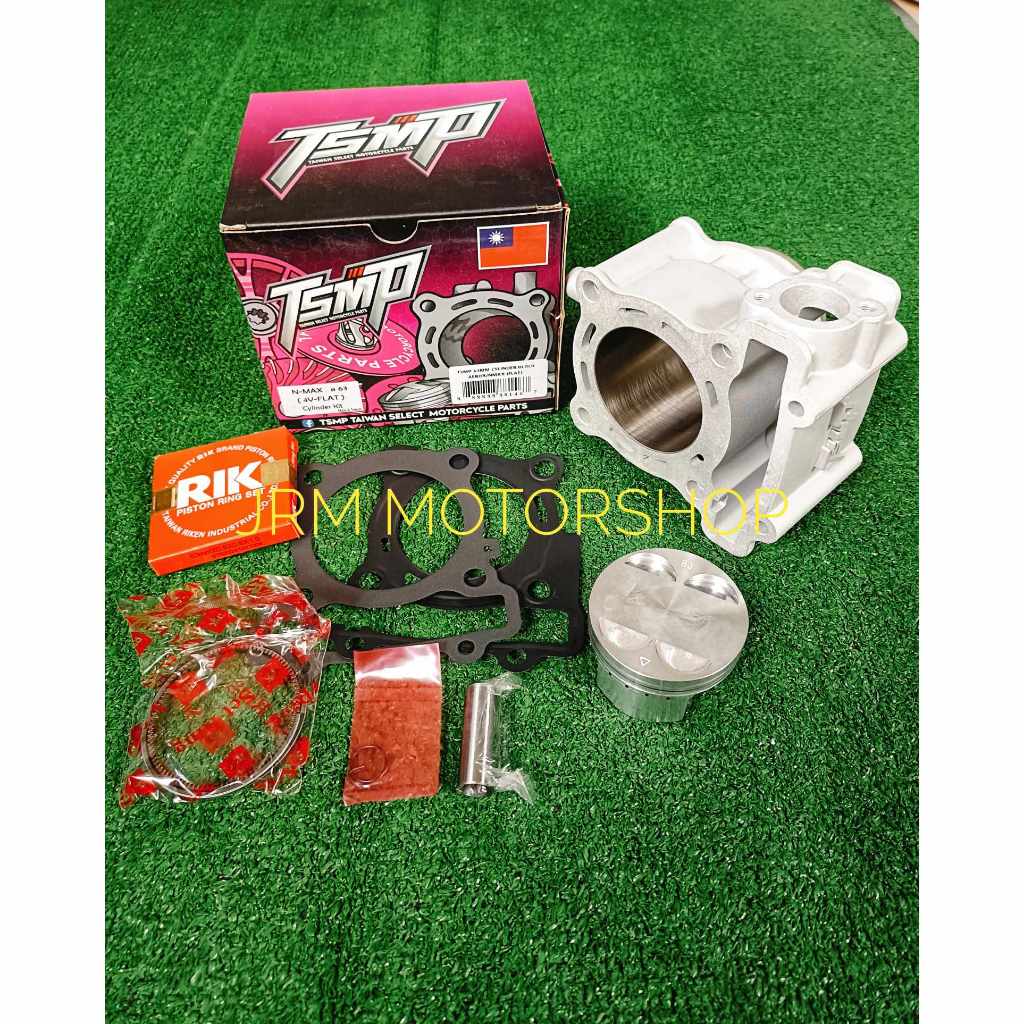 TSMP 63mm BLOCK SET Chrome Bore flat piston FOR AEROX NMAX V1 V2 ...