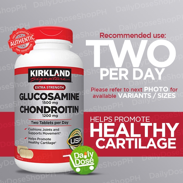 Kirkland Glucosamine & Chondroitin, Tablets | Shopee Philippines