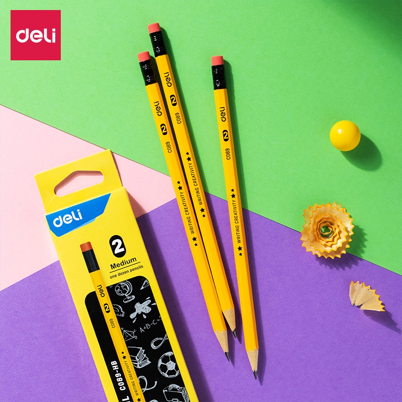 Deli Drawing Pencil Set With Soft Eraser Art Dedicated Sketch Pen ...