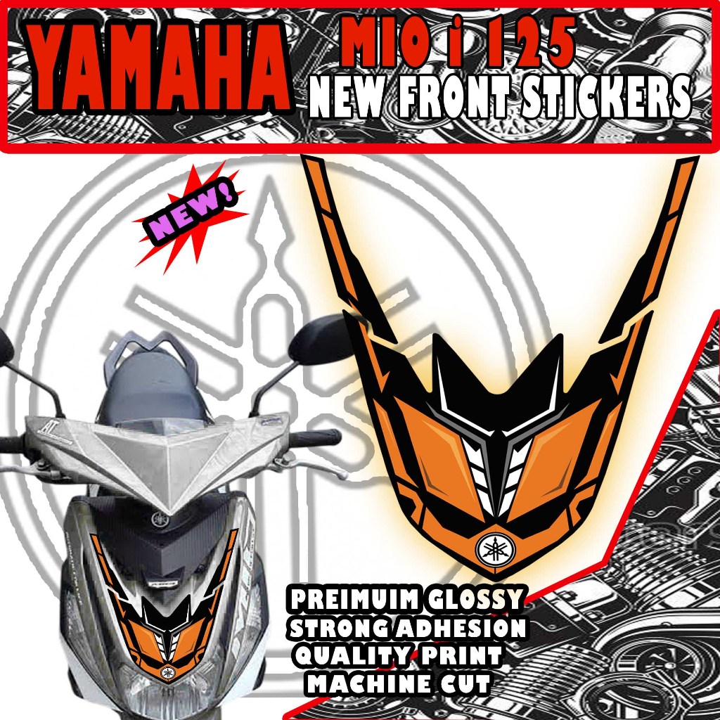NEW FRONT STICKERS FOR YAMAHA MIO I 125/ YAMAHA MIO I 125 NEW FRONT ...