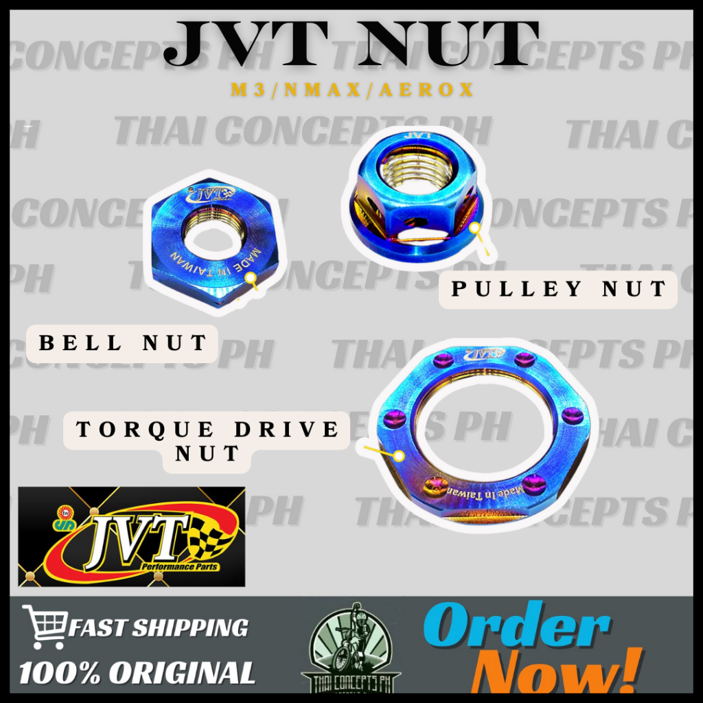 JVT NUT BELL/PULLEY/TORQUE DRIVE - M3/NMAX/AEROX | Shopee Philippines
