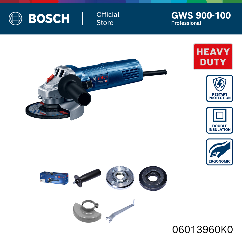 Bosch Power Tools GWS 900-100 Professional Small Angle Grinder | Shopee ...