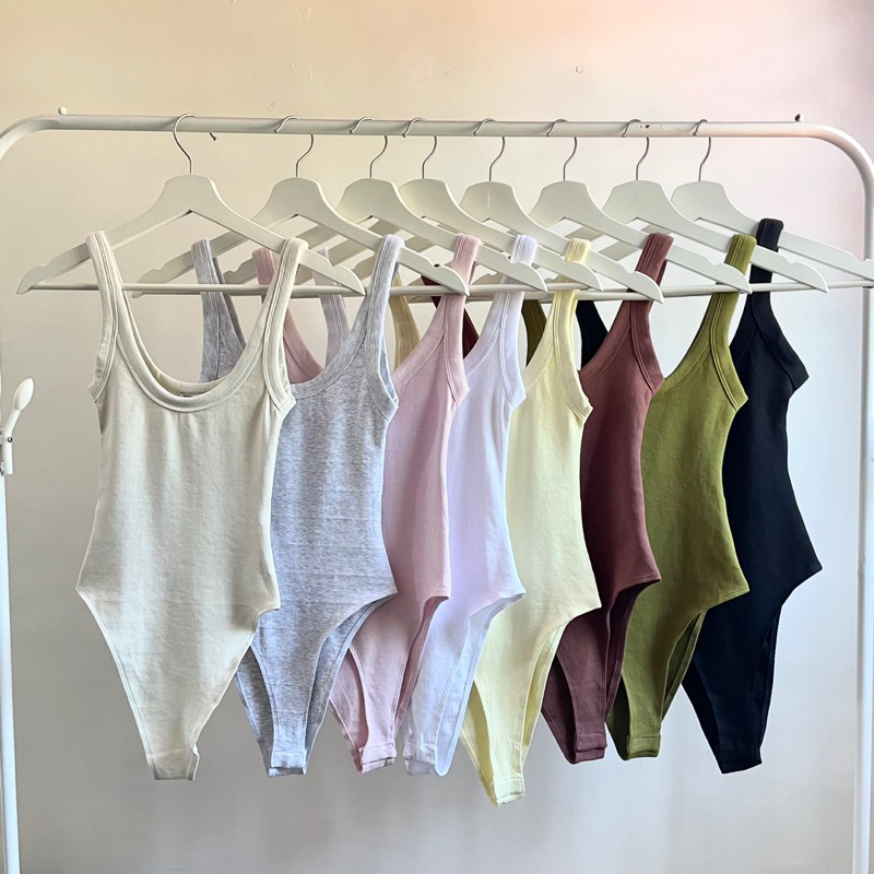 ZR BASIC RIBBED BODYSUIT (Authen/tic Over/runs) | Shopee Philippines
