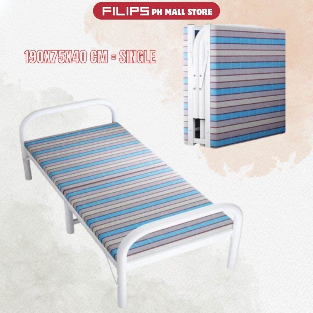 Metal Foldable Folding Bed For Dormitory Rooms Bed Frame BedSheet Bed ...