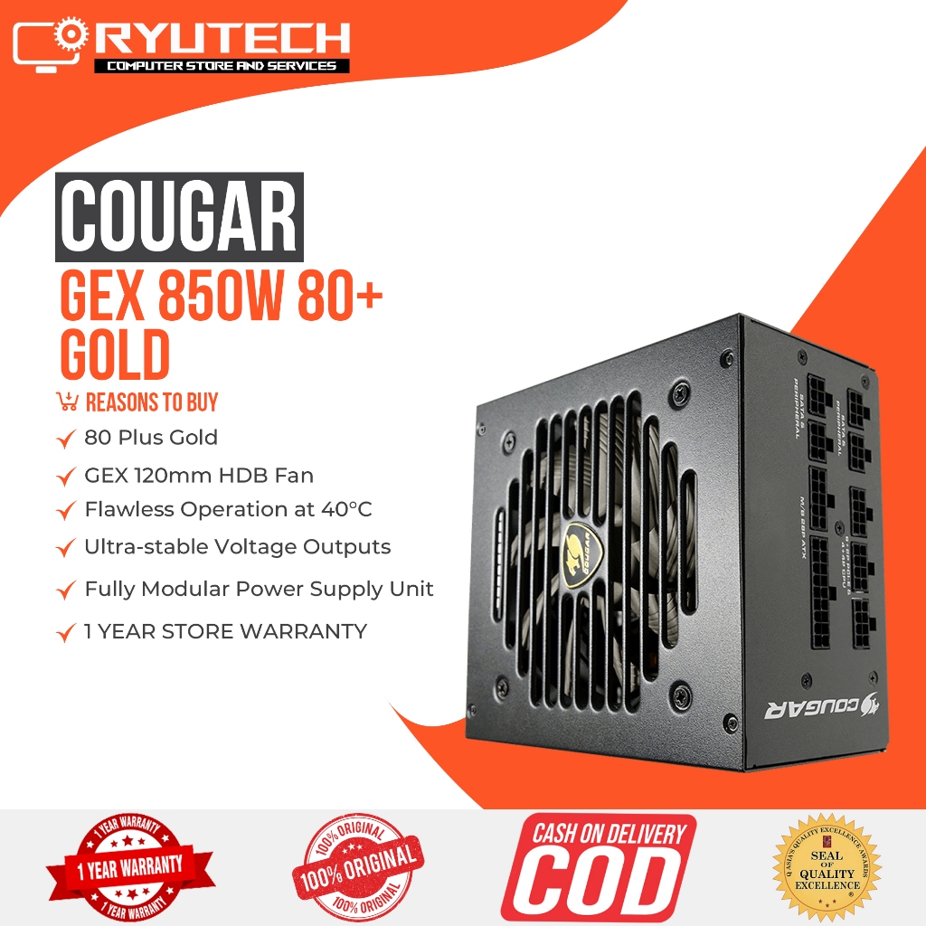 COUGAR GEX 850X 80+GOLD | Shopee Philippines