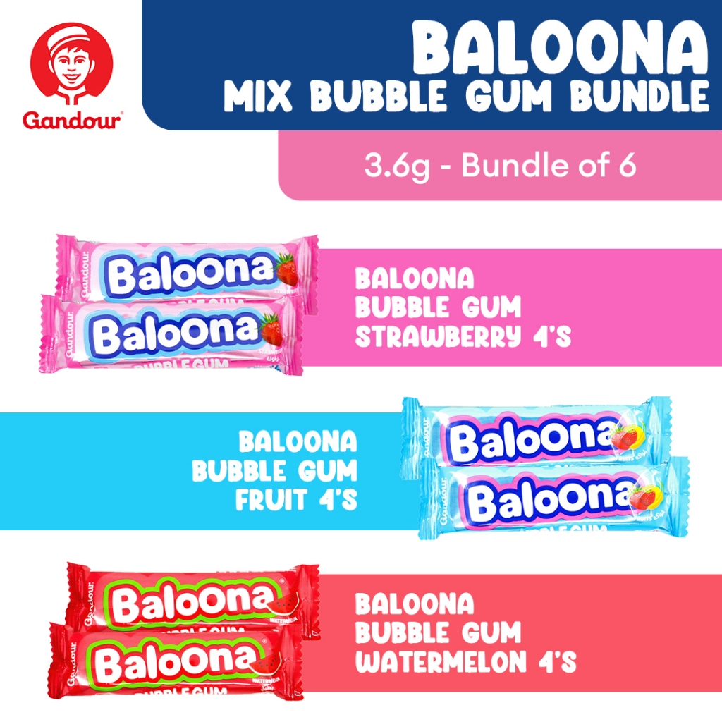 Baloona Mix Bubble Gum Bundle | Shopee Philippines