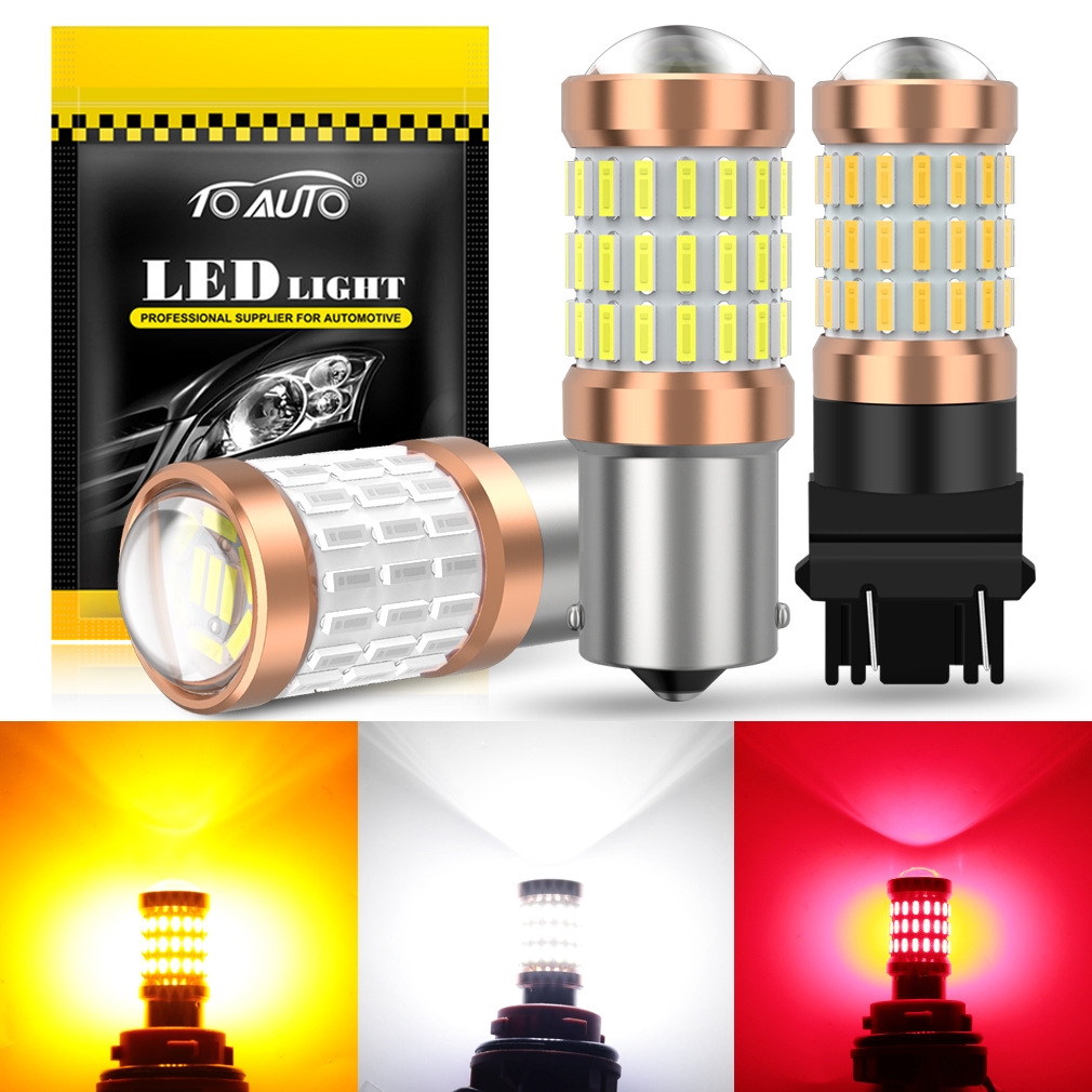 TOAUTO 1PCS Car LED P21W 1156 BA15S BAU15S LED Bulbs BAY15D P21/5W Turn ...