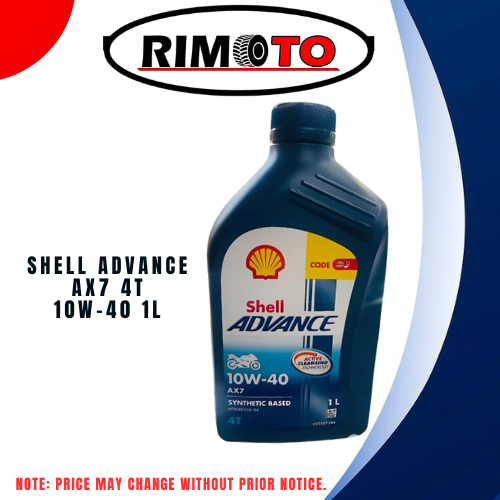 Shell Advance AX7 4T 10W-40 1L | Shopee Philippines