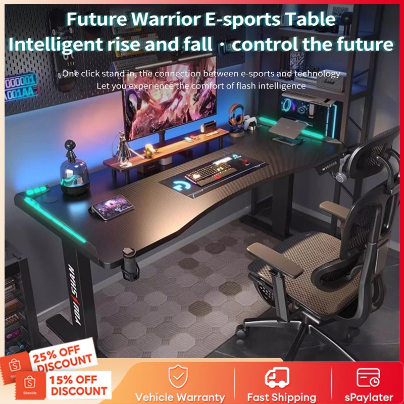 Electric Standing Desk Gaming Table Electric Lift Table Computer Table ...