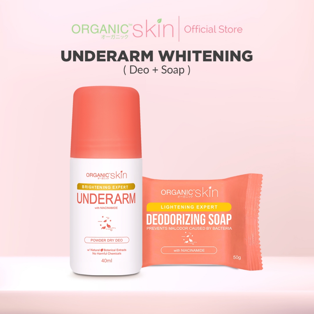 Organic Skin Japan Underarm Whitening Set Powder Dry Deo 40ml & 50g ...