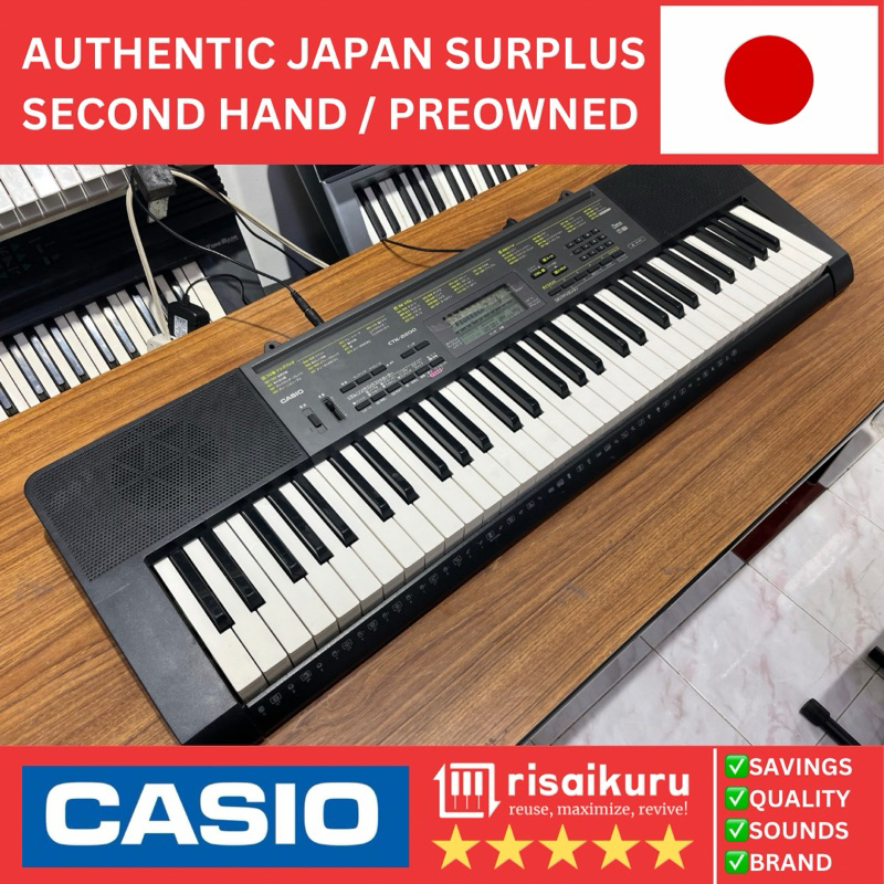 CASI0 CTK-2200 Piano Keyboard Organ 61 Semi Weighted Keys – Beginner ...