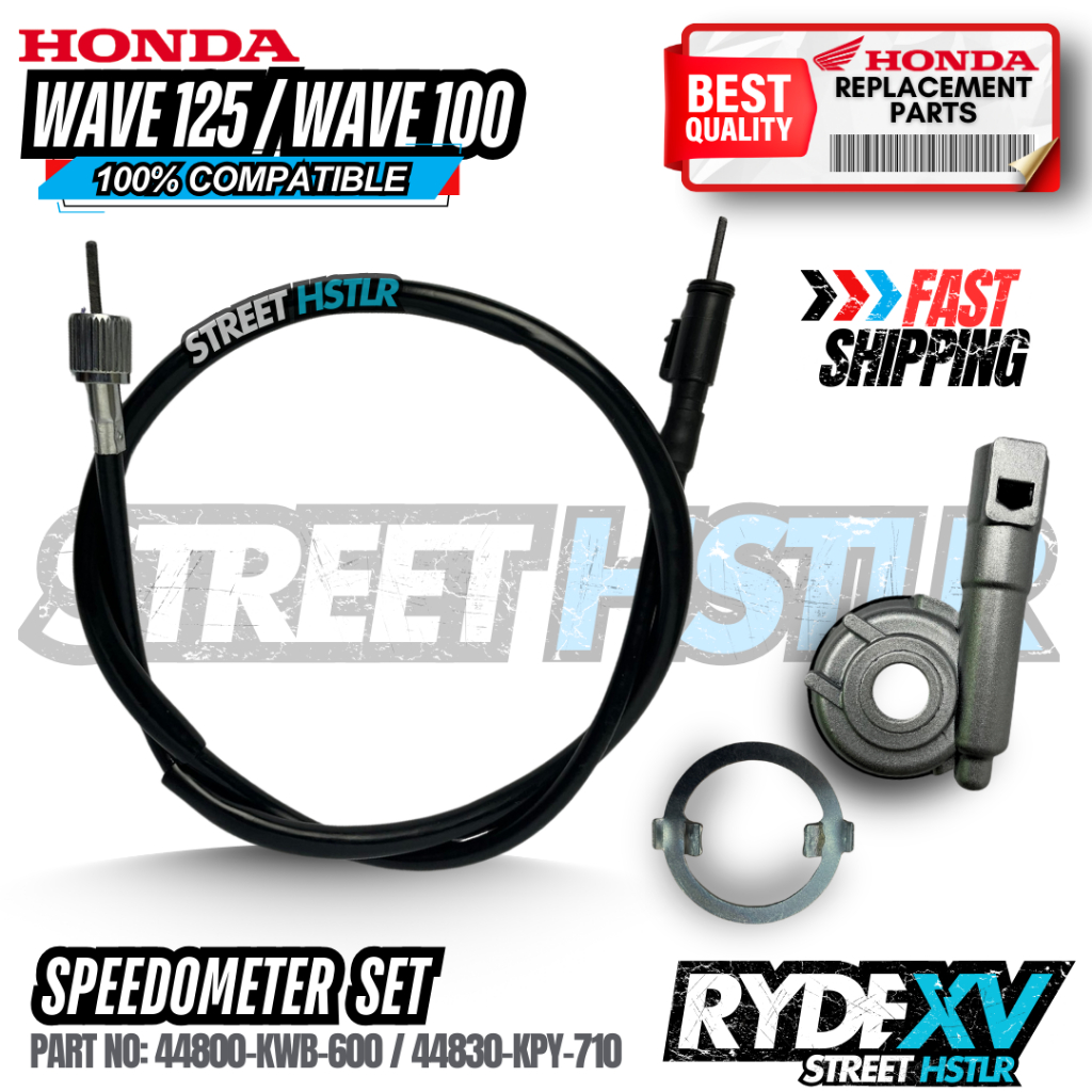 SPEEDOMETER SET Honda Wave 125 / Wave 100 (15651-KPY-900 / 44800-KWB ...